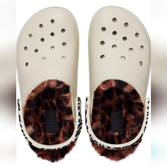 CROCS | Shoes | Crocs Classic Animal Remix Faux Fur Fleece Lined Mens 4 ...